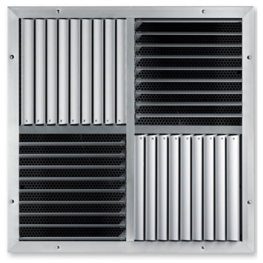 Square air diffuser - VD - TROX - ceiling / induction / blade