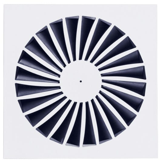 Circular air diffuser - TDV-SILENTAIR - TROX - square / ceiling / induction