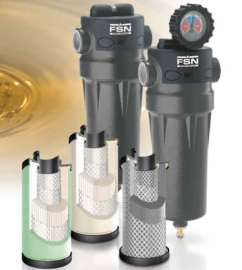 Cartridge filter housing - xF series - FINI - for compressed air