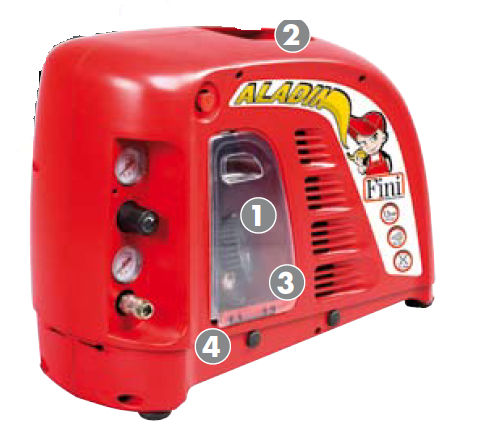 Piston compressor - ALADIN, GENIUS series - FINI - air / electrically ...