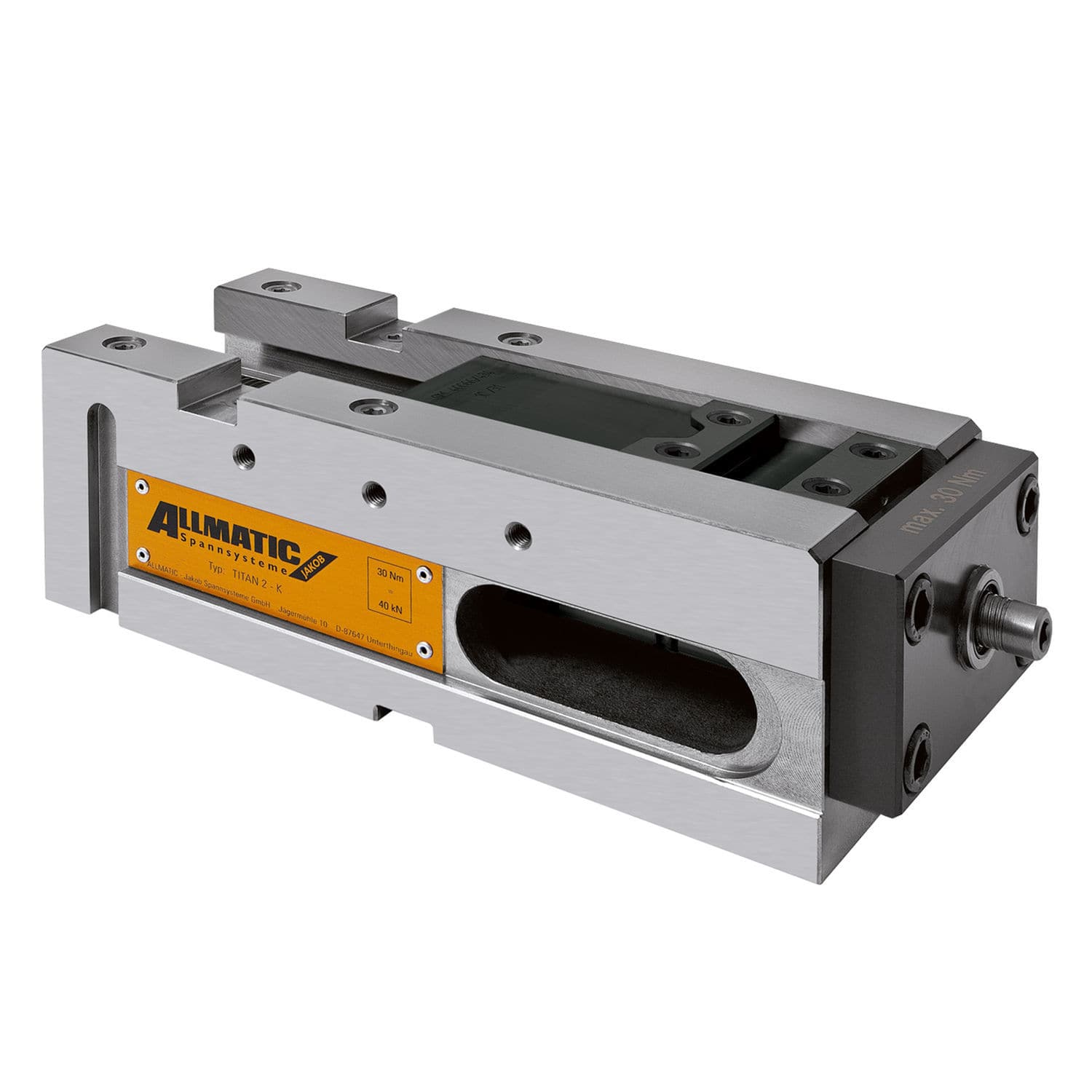 Machine tool vise - Titan 2 K - ALLMATIC-Jakob Spannsysteme - vertical ...