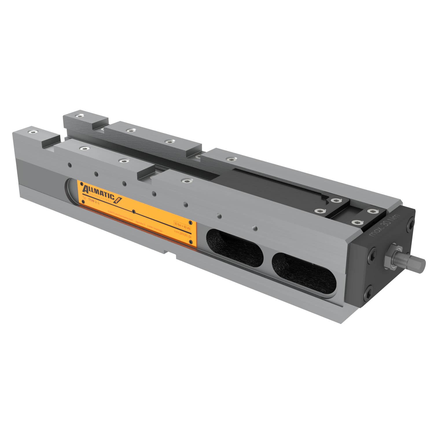 Machine tool vise - Titan 2 L - ALLMATIC-Jakob Spannsysteme - vertical ...