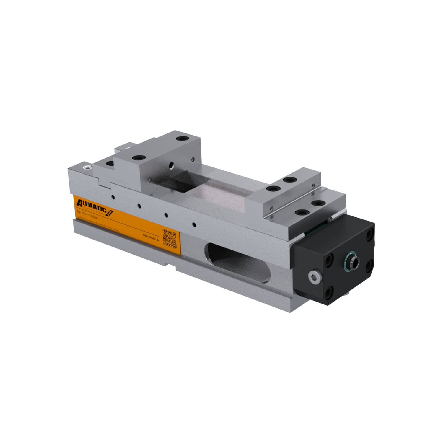 Machine tool vise - NC8 125M - ALLMATIC-Jakob Spannsysteme - hydraulic