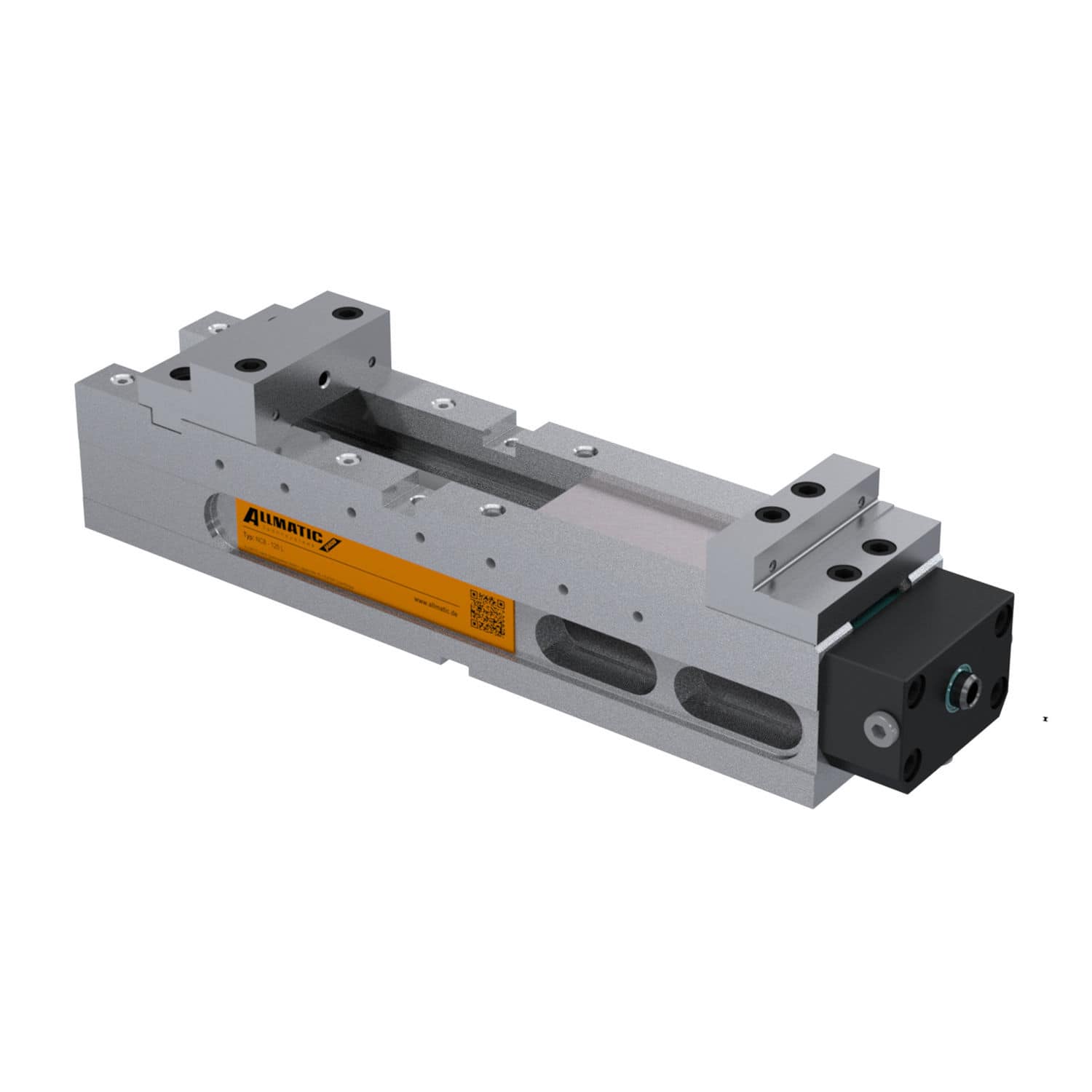Machine tool vise - NC8 125L - ALLMATIC-Jakob Spannsysteme - hydraulic