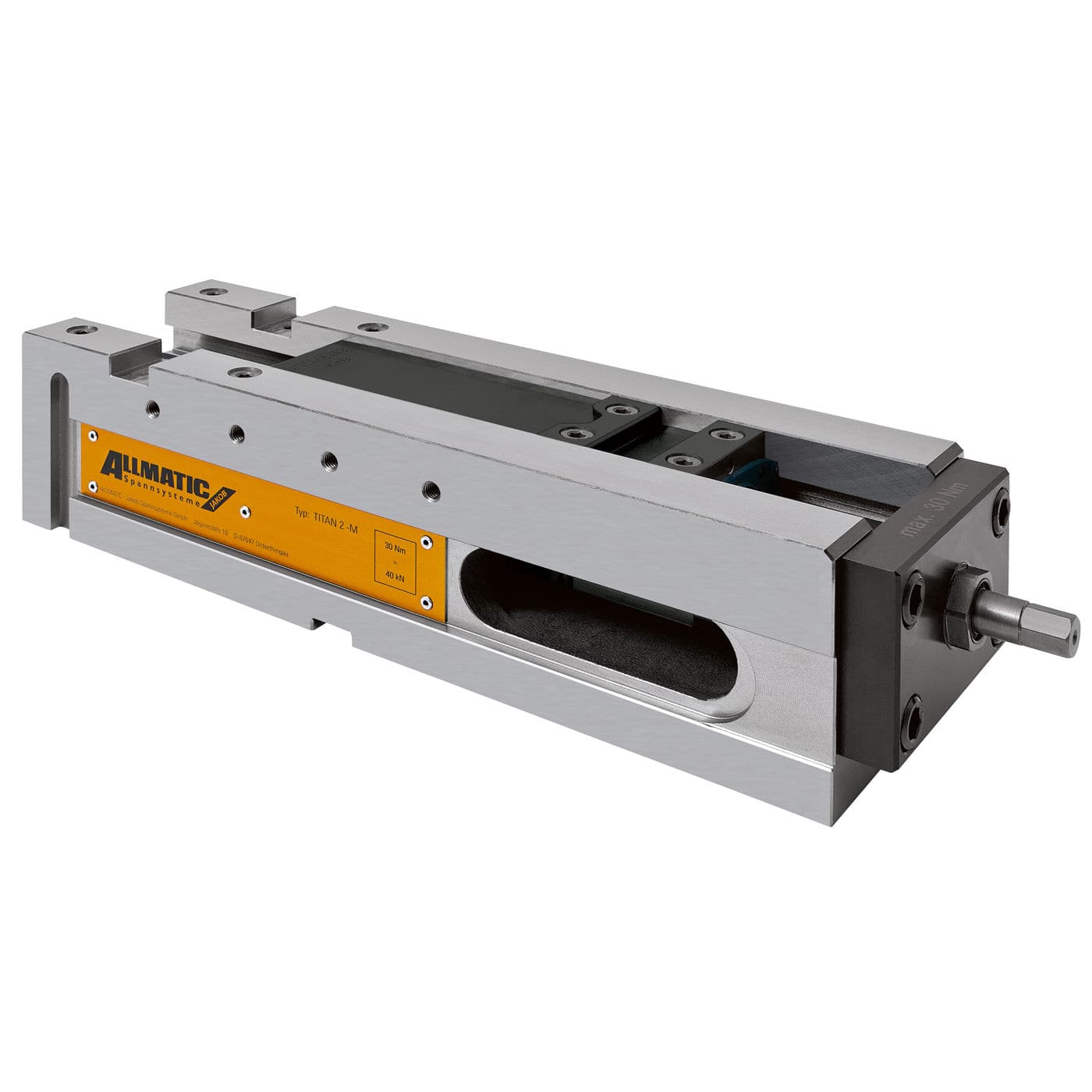 Machine tool vise - TITAN 2 M - ALLMATIC-Jakob Spannsysteme - vertical ...
