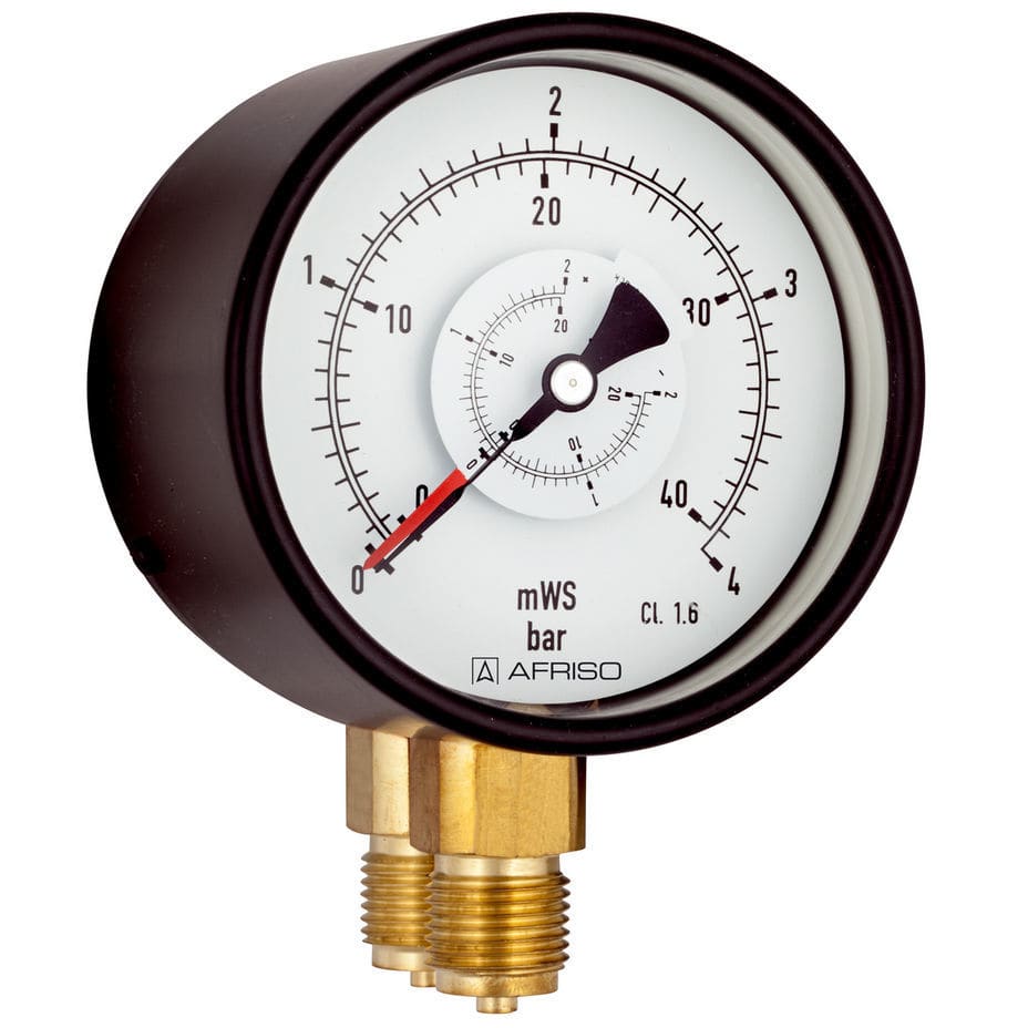 Differential pressure gauge - RF100Dif D201 - AFRISO-EURO-INDEX - dial ...