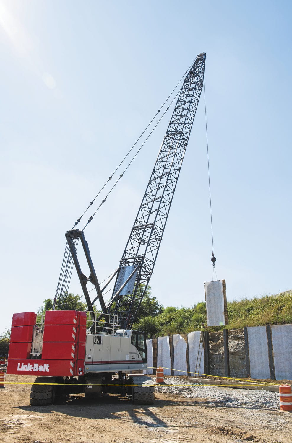 Crawler crane - 228 HSL - Link-Belt - boom / lattice / lifting