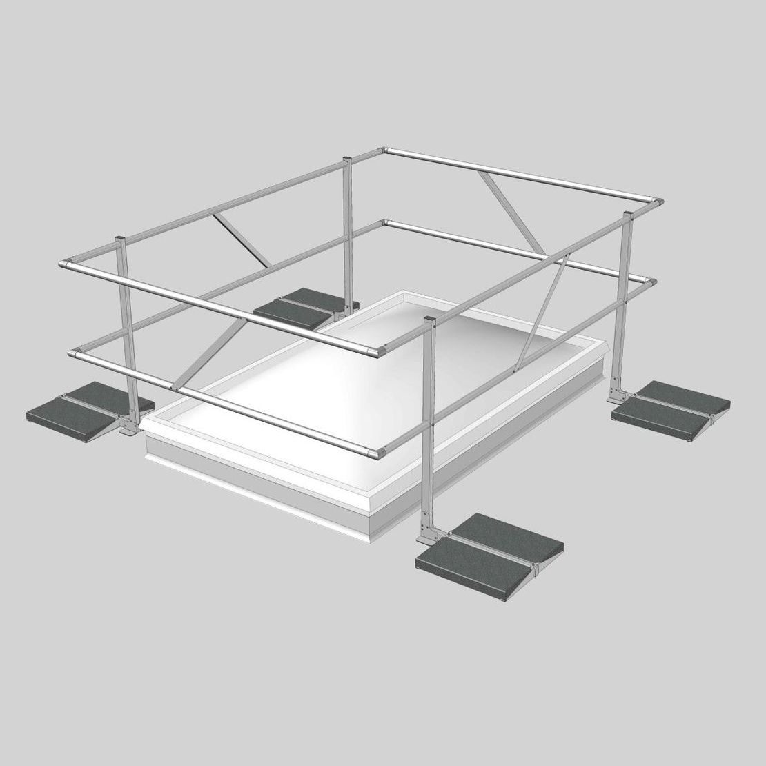 Free-standing railing - G-T LIKU - ST QUADRAT Fall Protection SA