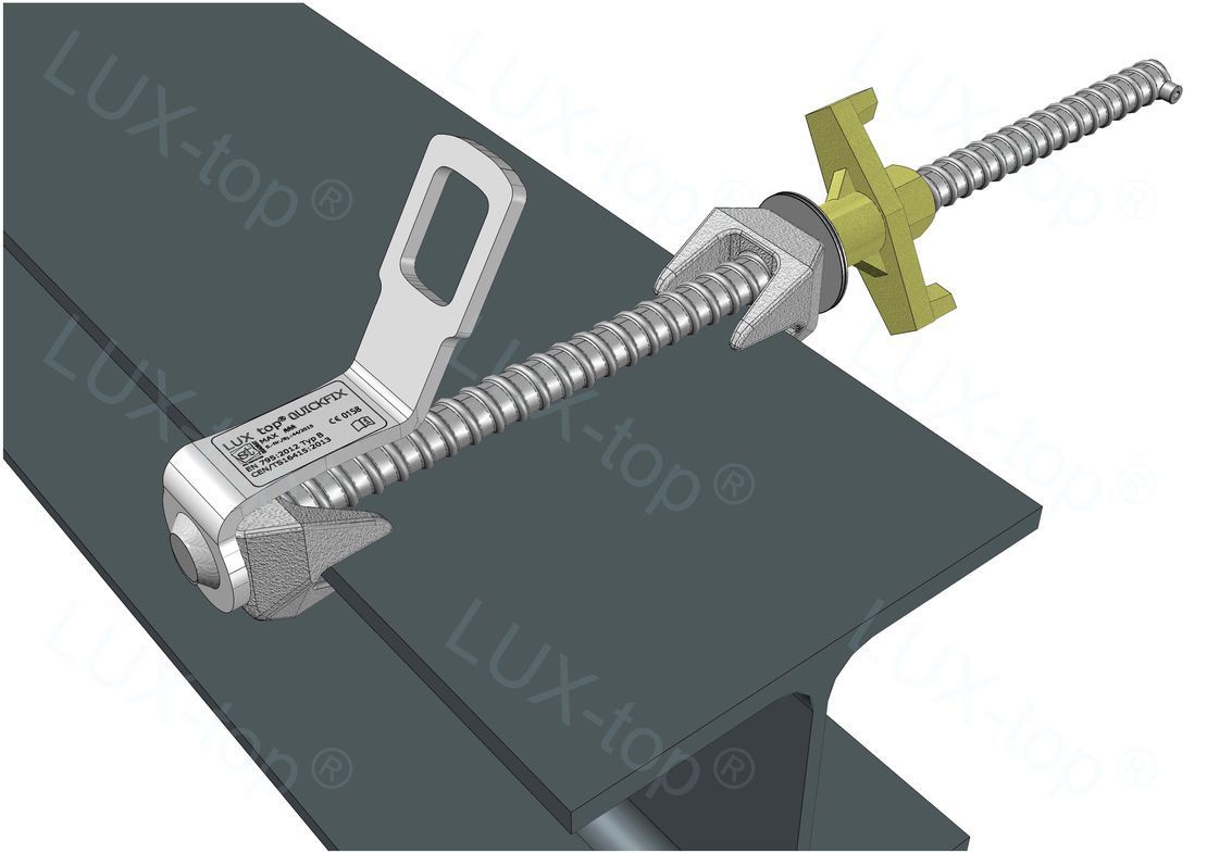 Steel fall arrest anchor - QUICKFIX - ST QUADRAT Fall Protection SA