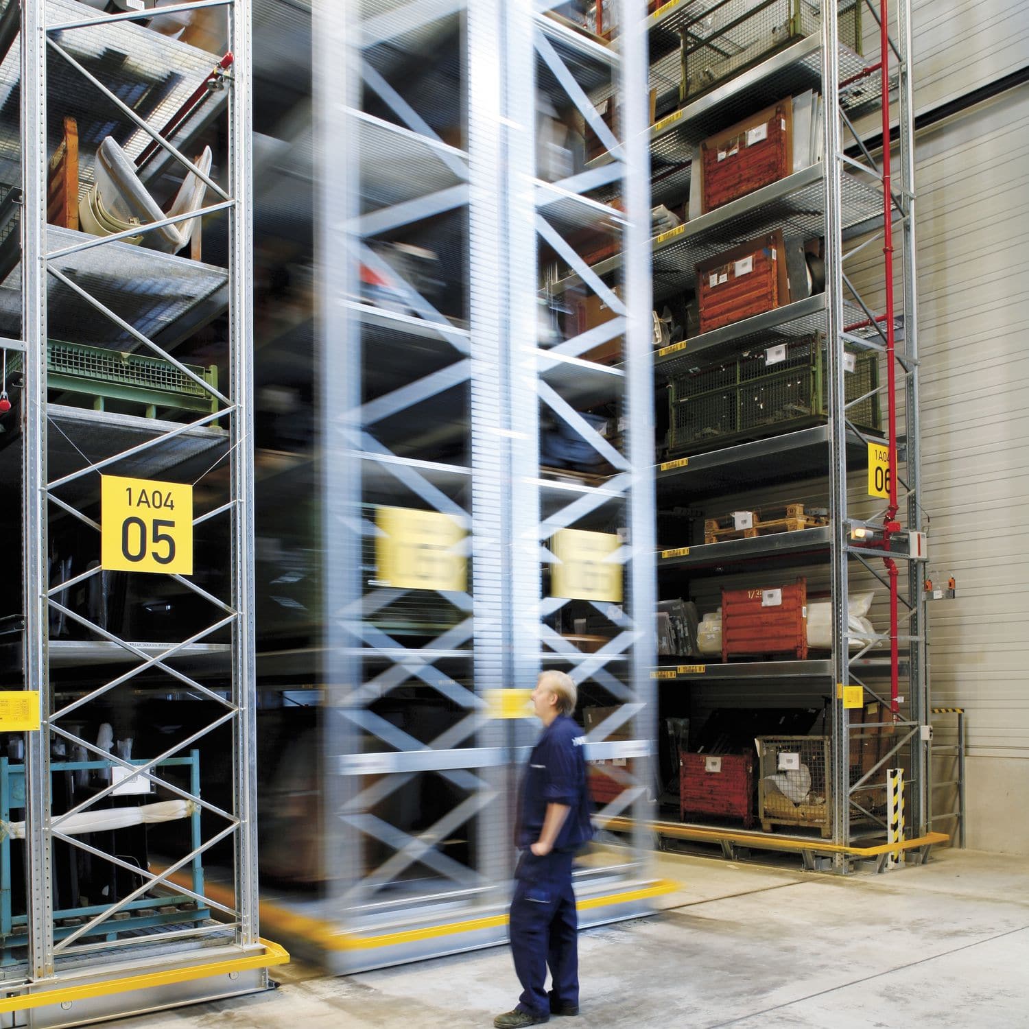 Storage warehouse shelving - MOVO Mobile Racking - Dexion - mobile ...