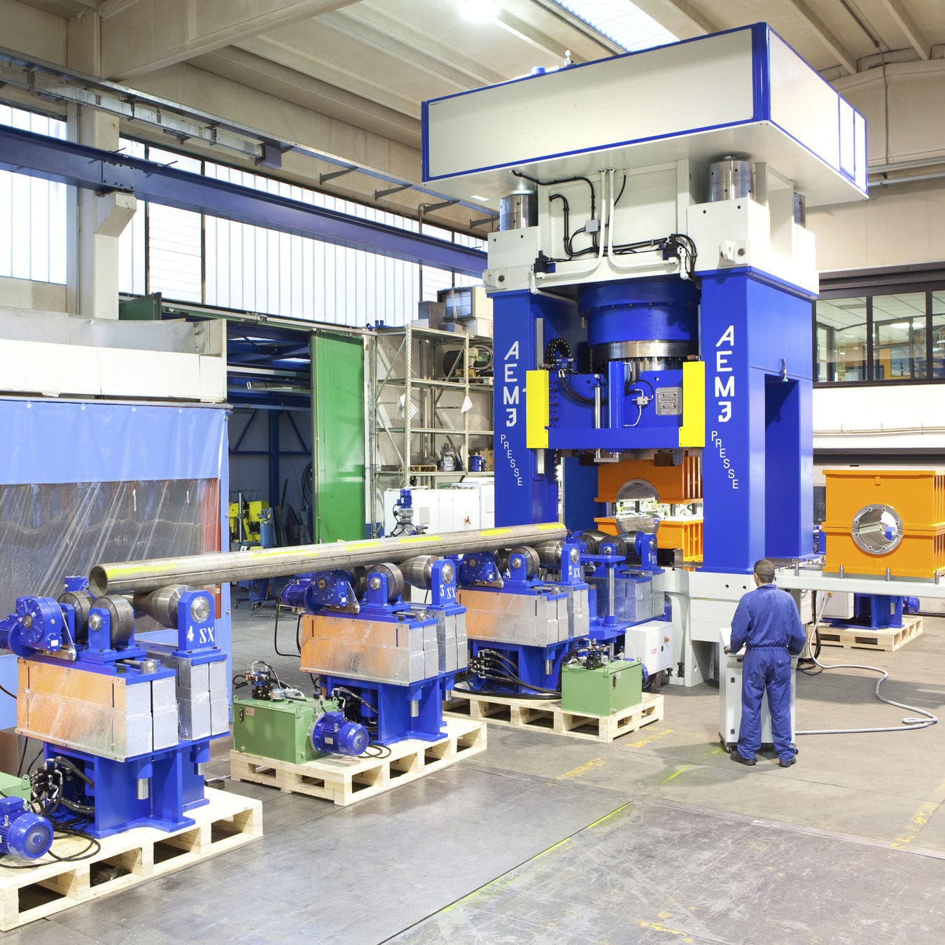 Calibration press - 13001 - AEM3 S.r.l. - hydraulic / for production / tube