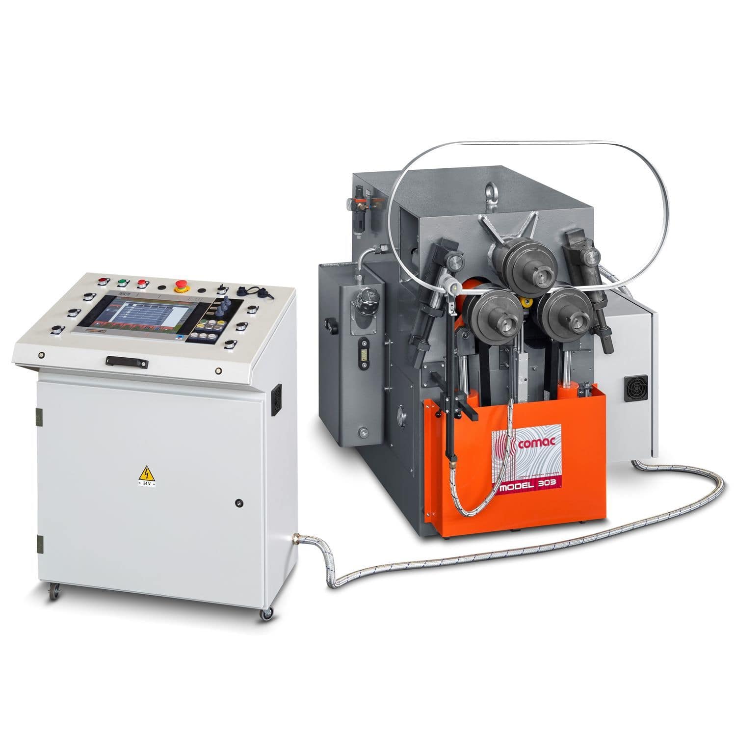 CNC bending machine - 302 CN3.1V - COMAC Srl - motorized / tube / profile