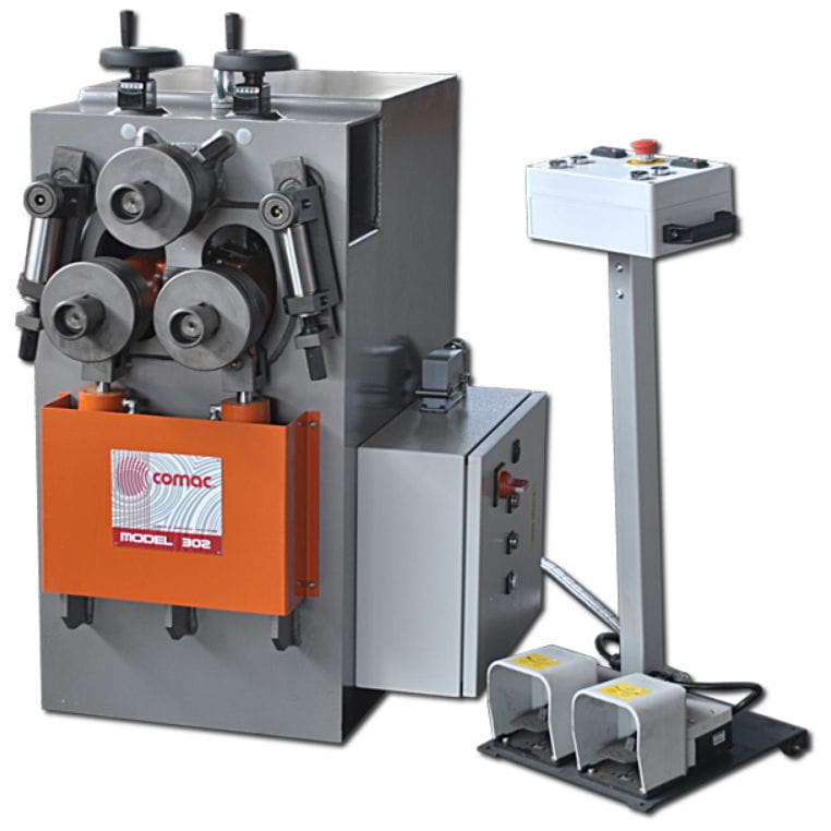 Manual bending machine - 302 - COMAC Srl - profile / 3 drive rollers ...