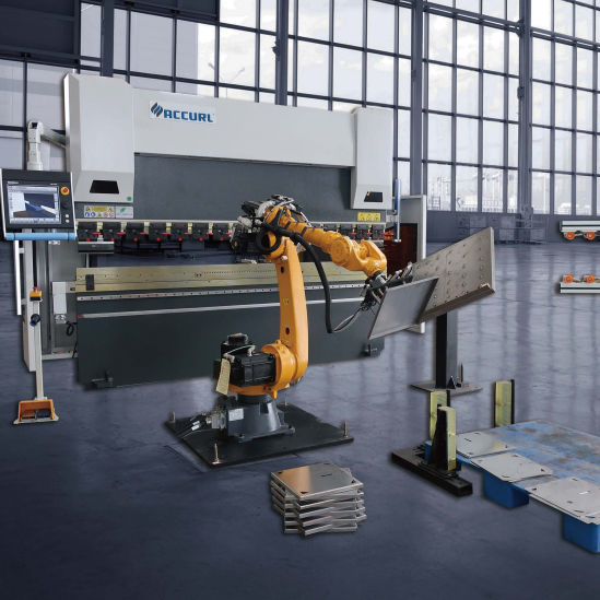 Press brake robotic cell - ROBOformAI - Accurl Machine Tools - unloading / loading / for bending