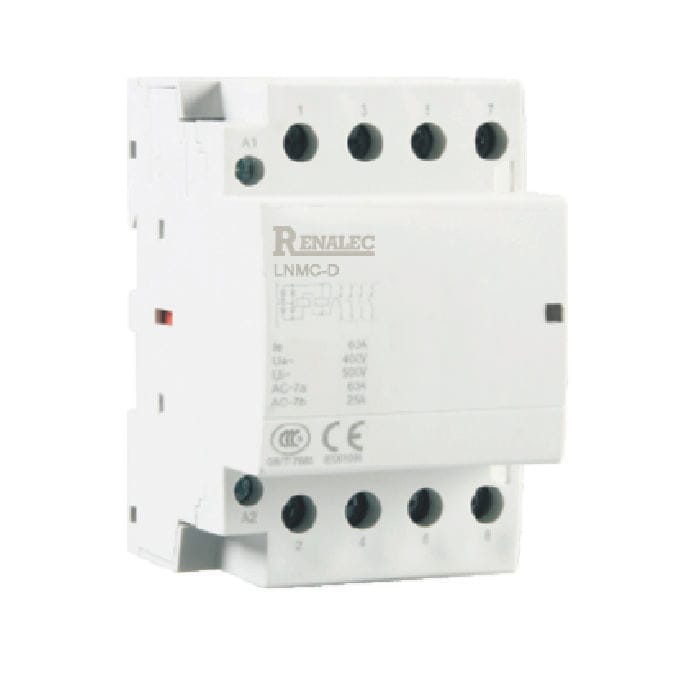Motor contactor - LNMC-D - WENZHOU RENA ELECTRIC CO.,LTD - 2-pole / DIN ...