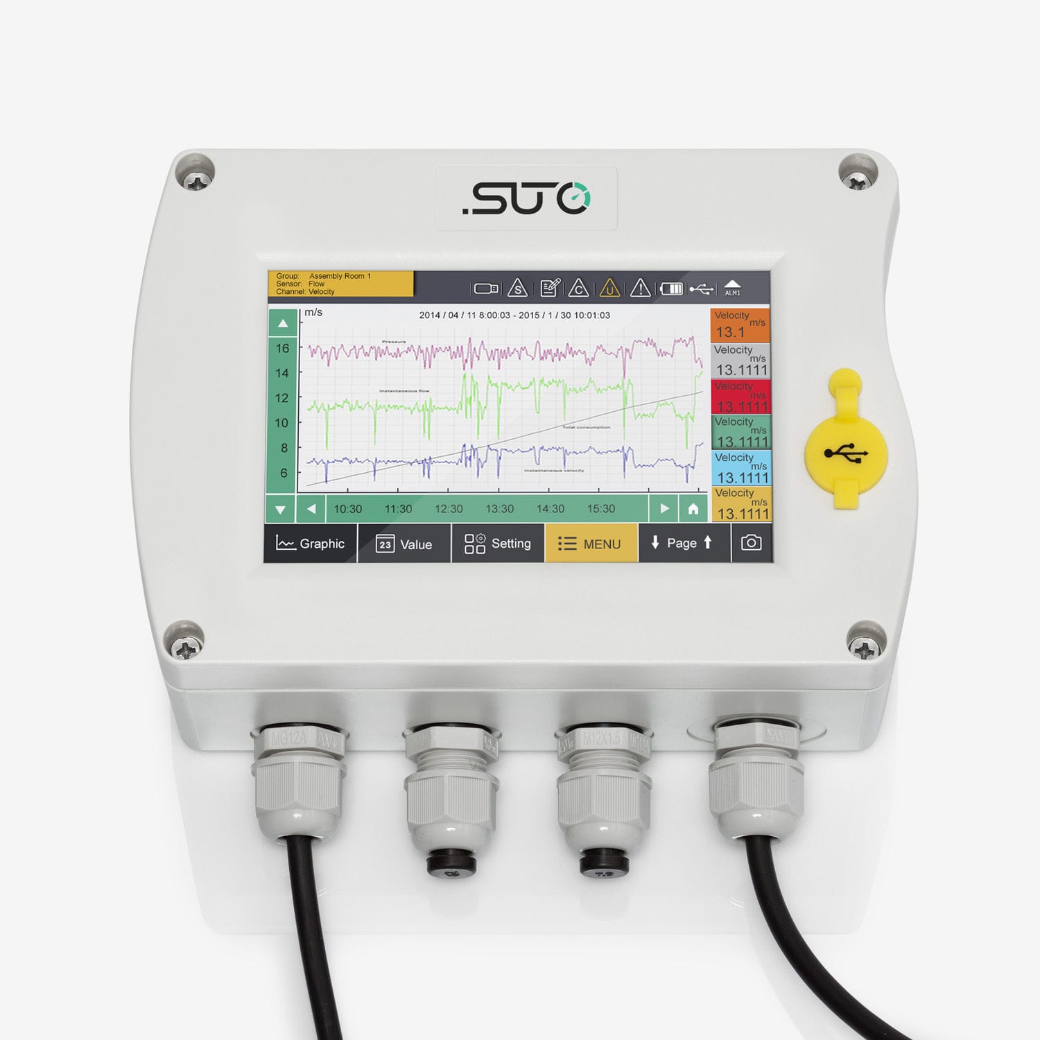 Universal data-logger - S330/331 series - SUTO iTEC GmbH - power / USB ...