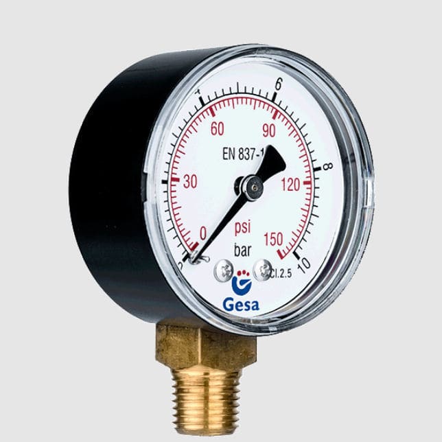 Relative pressure gauge - M0101 series - GESA TERMOMETROS - dial ...