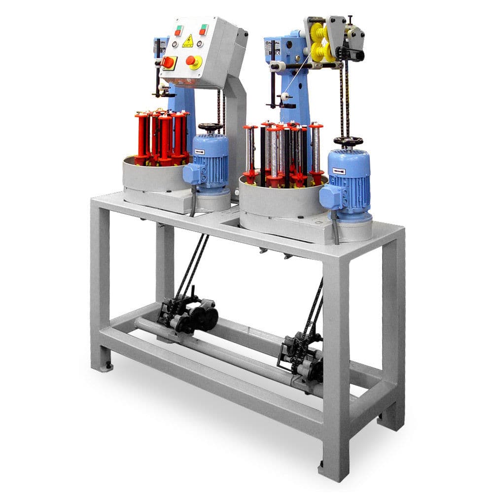 Rope braiding machine - 8/104 - TALLERES RATERA SA - vertical / double ...