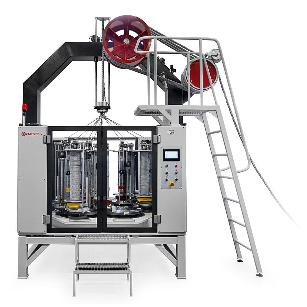 Rope braiding machine - 12/574 - TALLERES RATERA SA - for braided wire ...