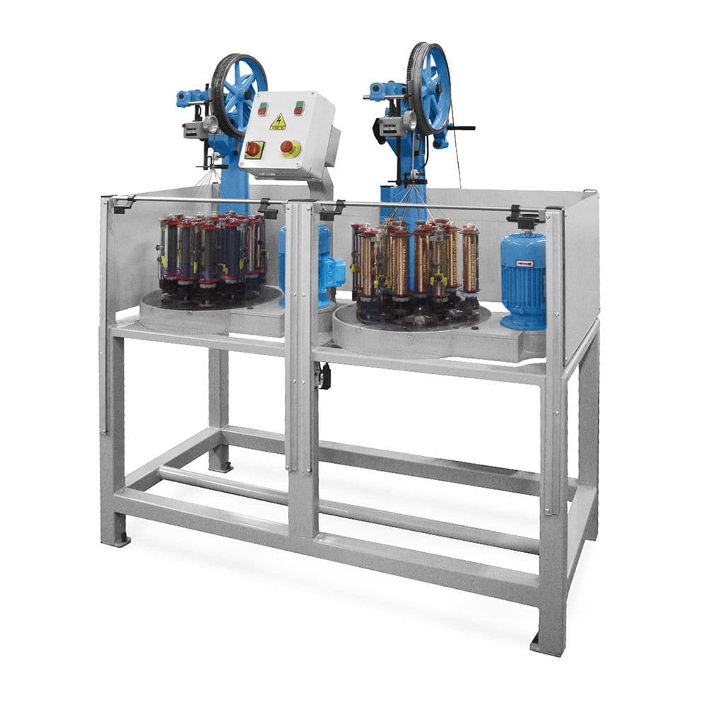 Cable braiding machine - 12/115 Double - TALLERES RATERA SA - vertical ...