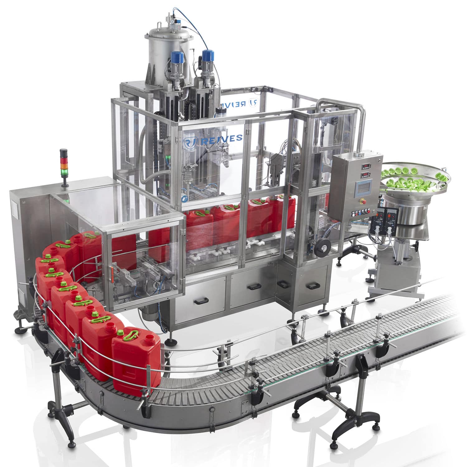 Automatic filling and capping machine - MLL-NW-2/PF-01-EL - Rejves ...