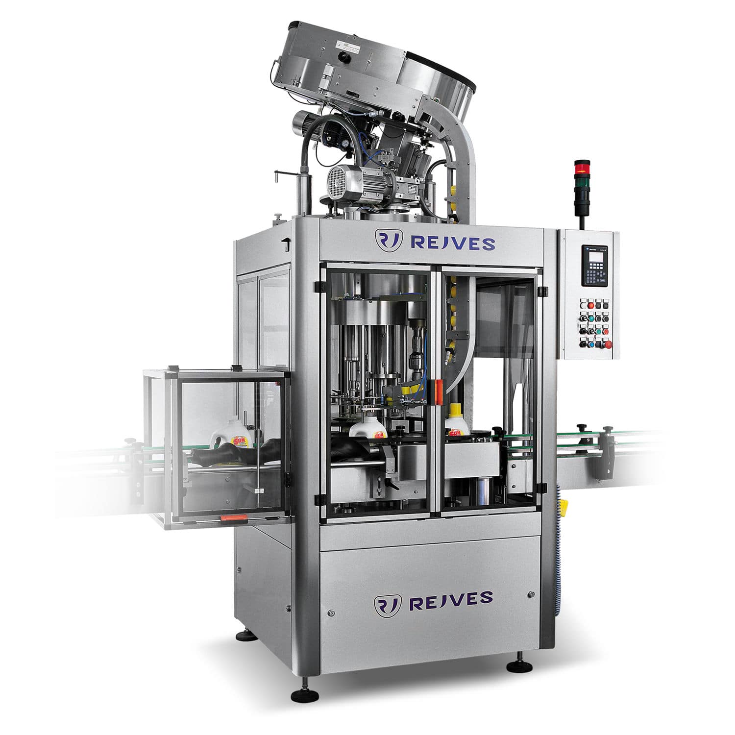 Rotary screw capping machine - TR-PF - Rejves Machinery S.r.l ...
