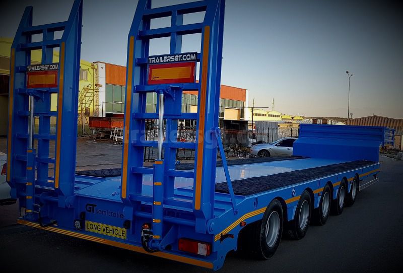 Platform semi-trailer - Gt Semi Trailers - low-loader / 5-axle / towed