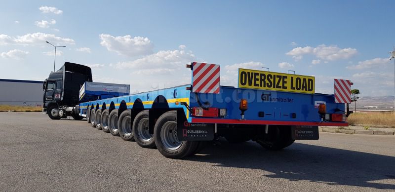 Platform semi-trailer - Gt Semi Trailers - low-loader / 8-axle / towed