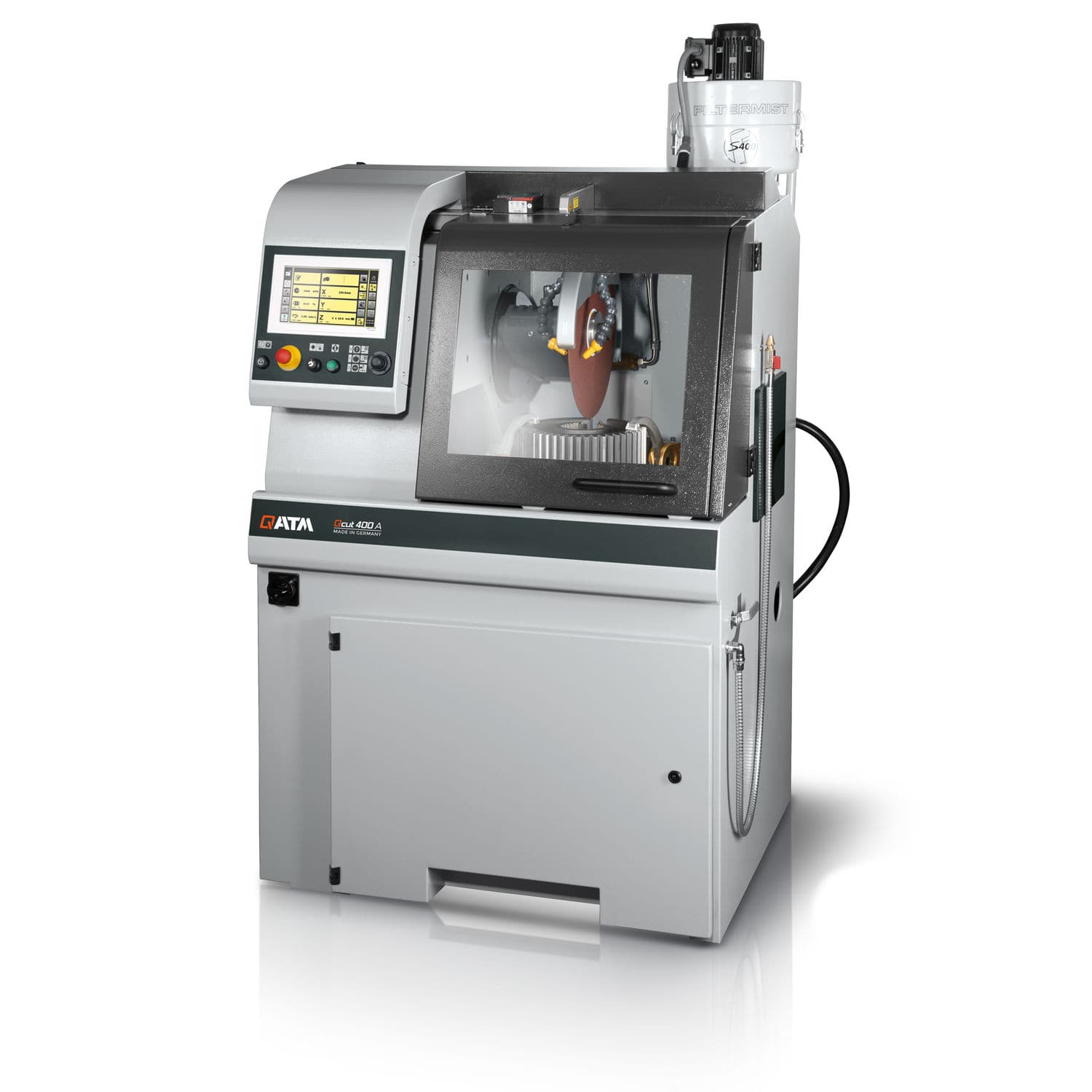 Rotary blade cut-off machine - QCUT 400 A - QATM - with digital ...