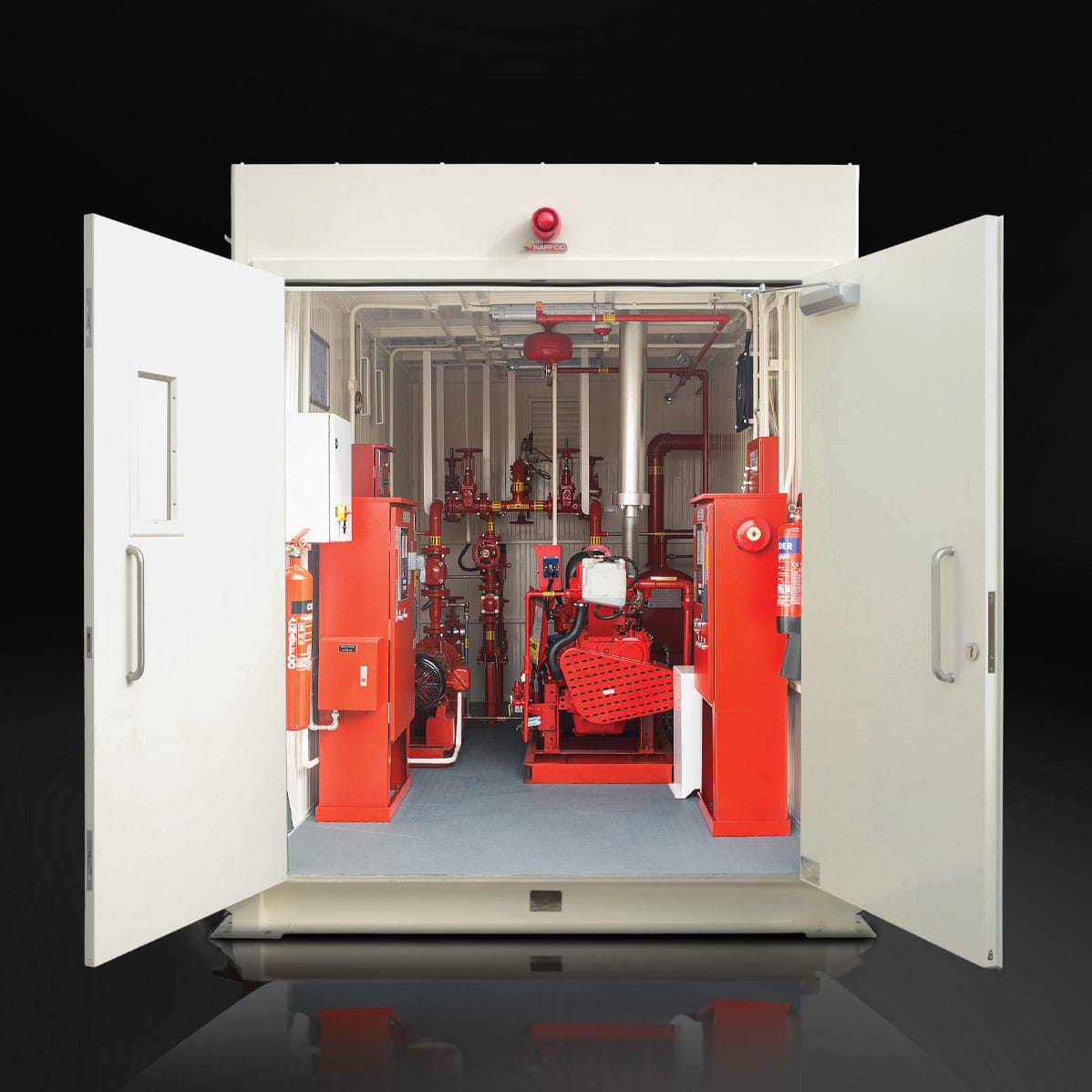 Containerized pump unit - naffco - centrifugal / water / electric