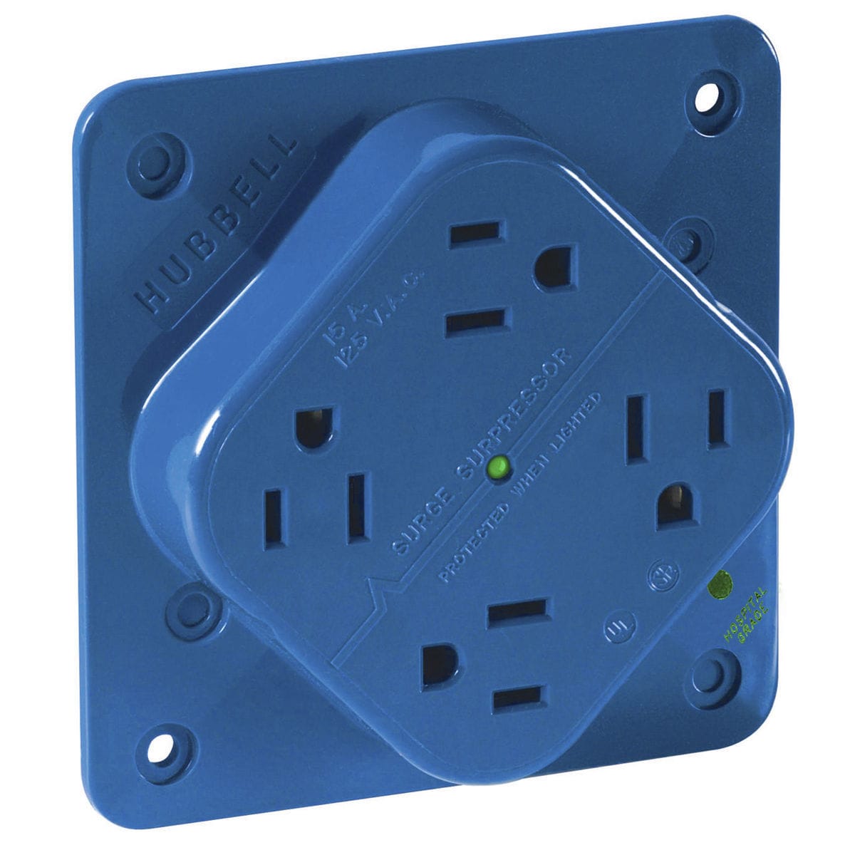 Wall-mounted electrical socket - 1254HSA - Bryant - 3-pole / RoHS