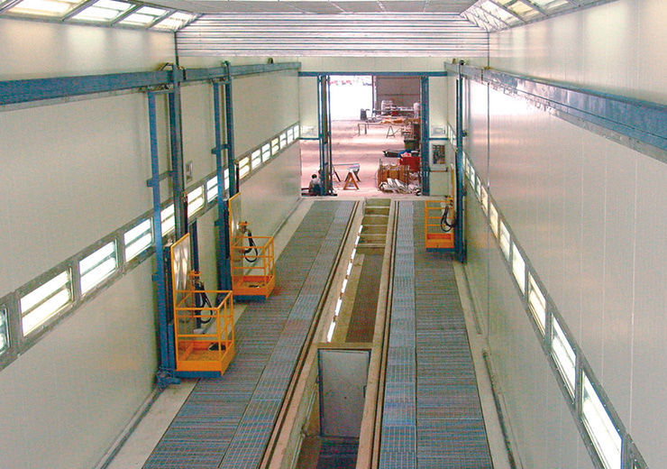Closed circuit paint booth - for trains - SAVIM EUROPE