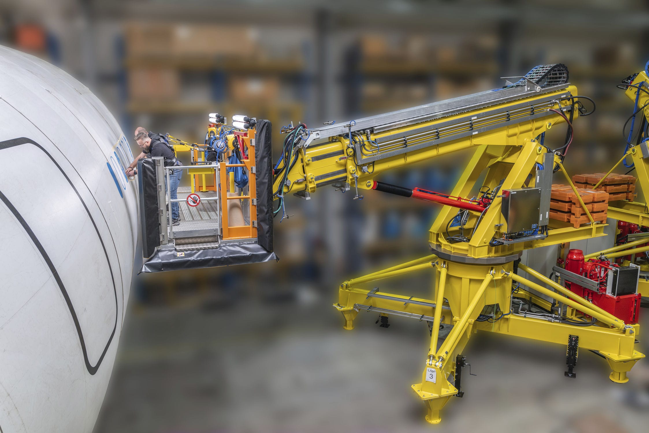 Fixed telescopic boom lift - CTI Systems S.à r.l. - for industrial ...