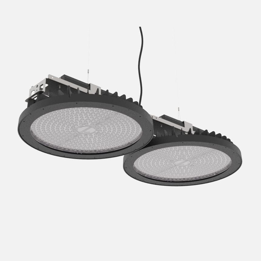 High bay light - T2 DOUBLE - LANZINI - LED / for warehouse / polycarbonate