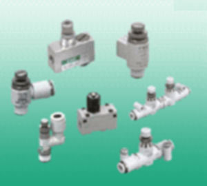 Pneumatically-operated valve - CKD - flow control / for compressed air