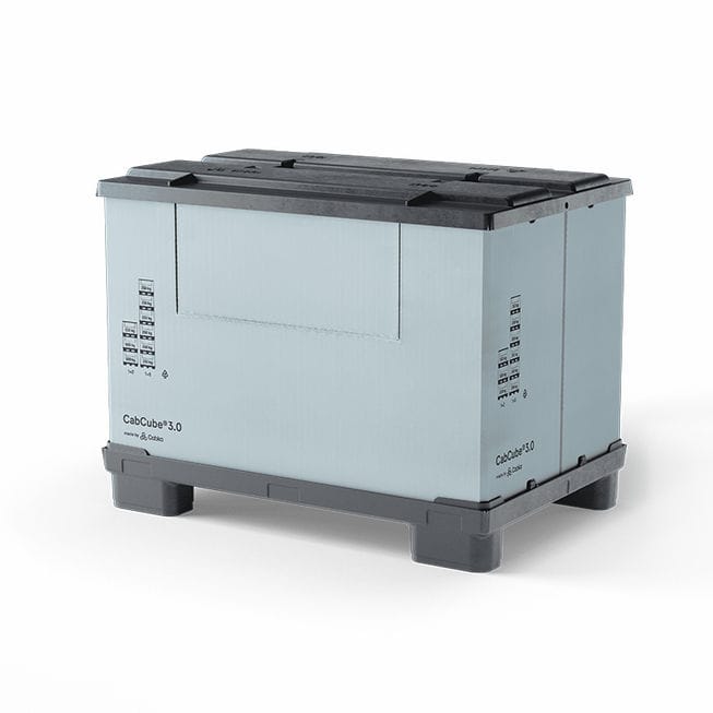 Foldable pallet box - CabCube 3.0 (4F) - Cabka - plastic / storage ...