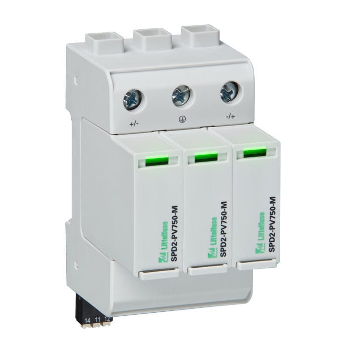 Type 2 surge arrester - SPD2 PV series - Littelfuse - type 1 / type 1CA / for photovoltaïc ...