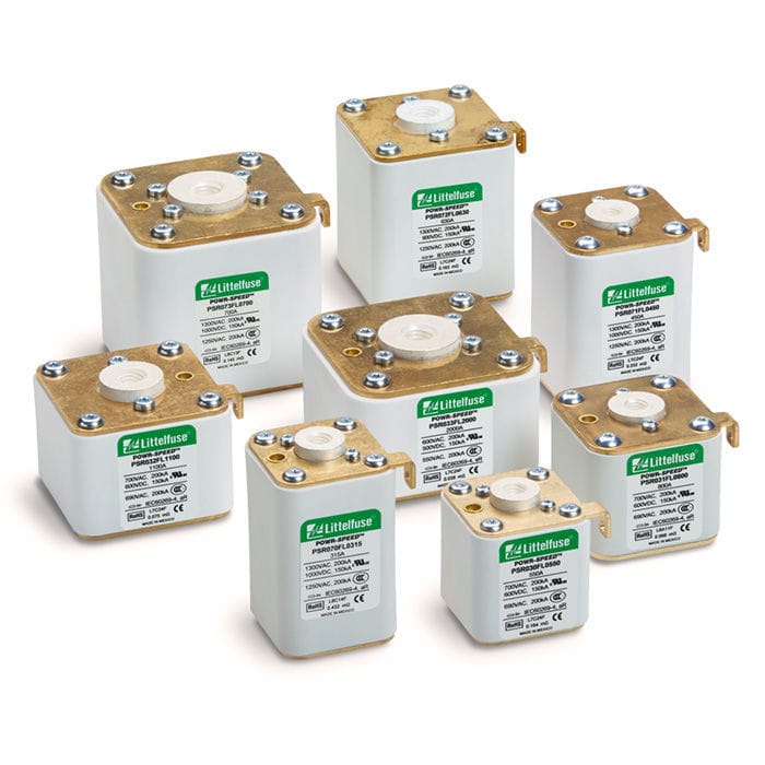 Square fuse - PSR Series - Littelfuse - super fast-acting / Class aR / DC