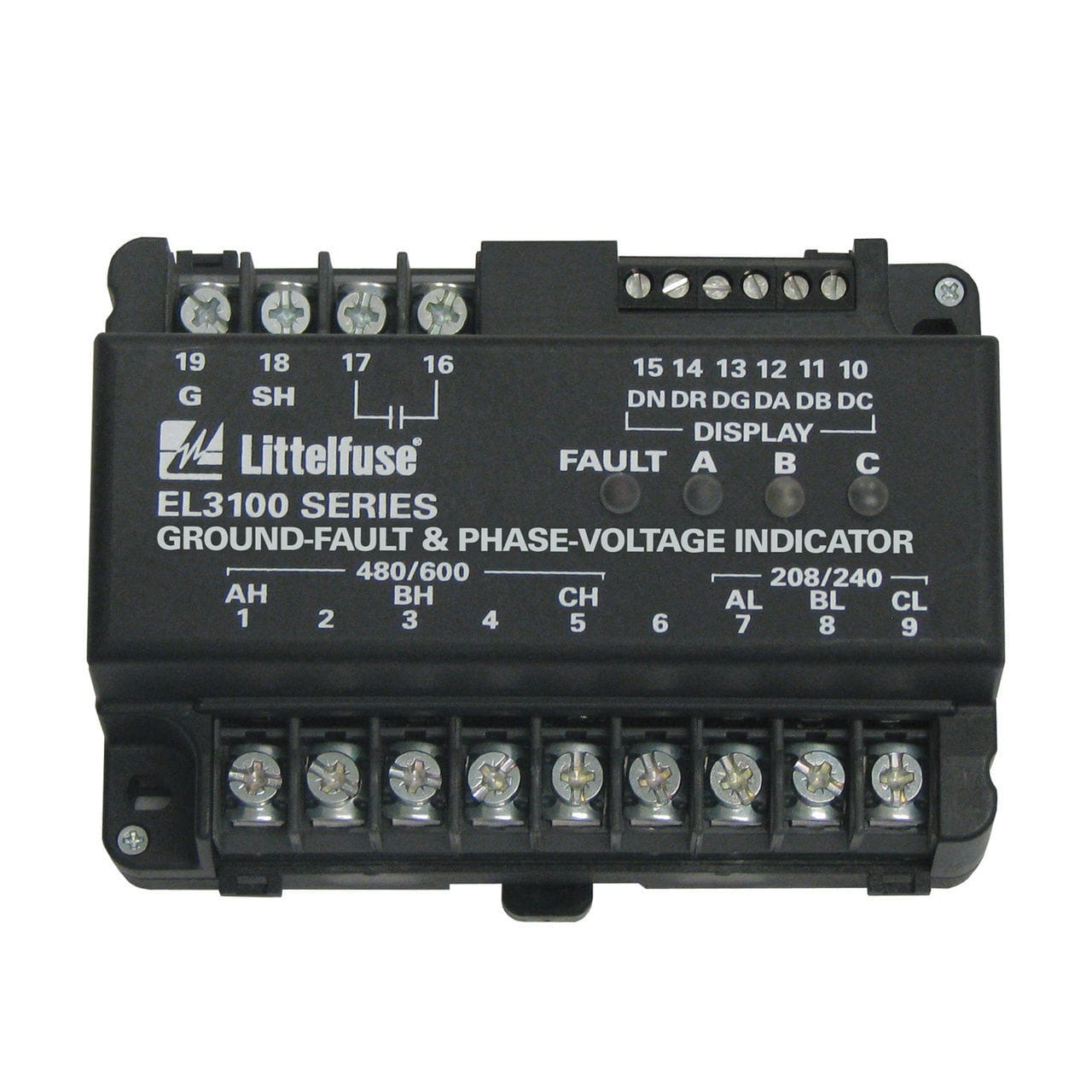Ground fault indicator - EL3100-00 - Littelfuse - voltage / LED / DIN rail
