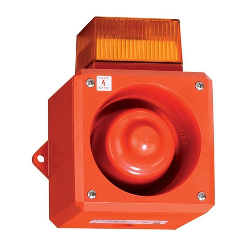 Siren with LED beacon - YL5IS - Moflash Signalling - ATEX / IP65 / 24VDC