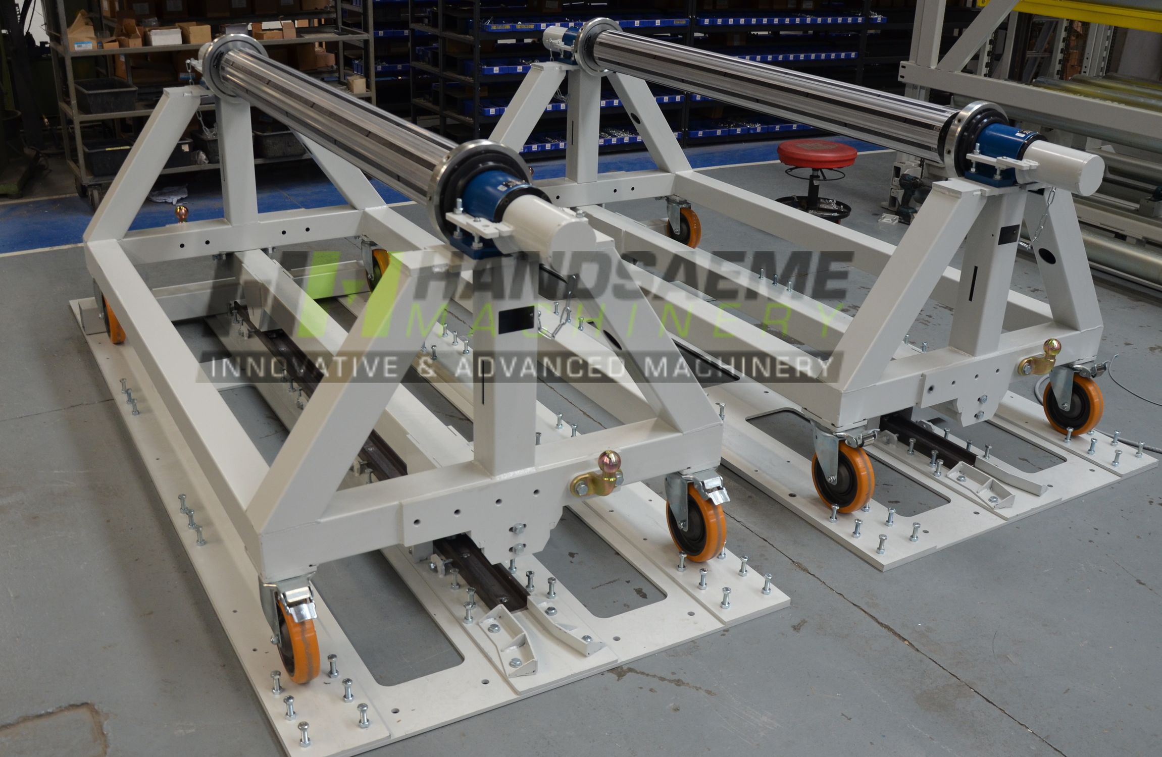 Fabric unwinding machine - A-FRAMES - HANDSAEME MACHINERY