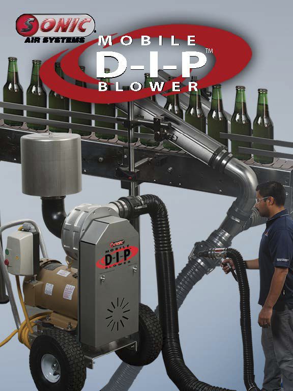 Blower unit - Mobile D-I-P® - SONIC AIR SYSTEMS