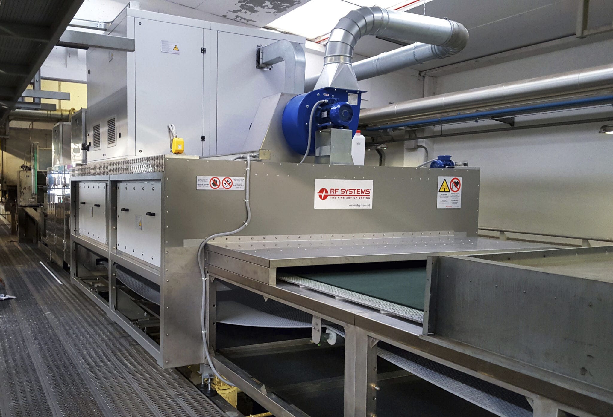 In-line dryer - RF SYSTEMS - hot air / for the paper industry / curing