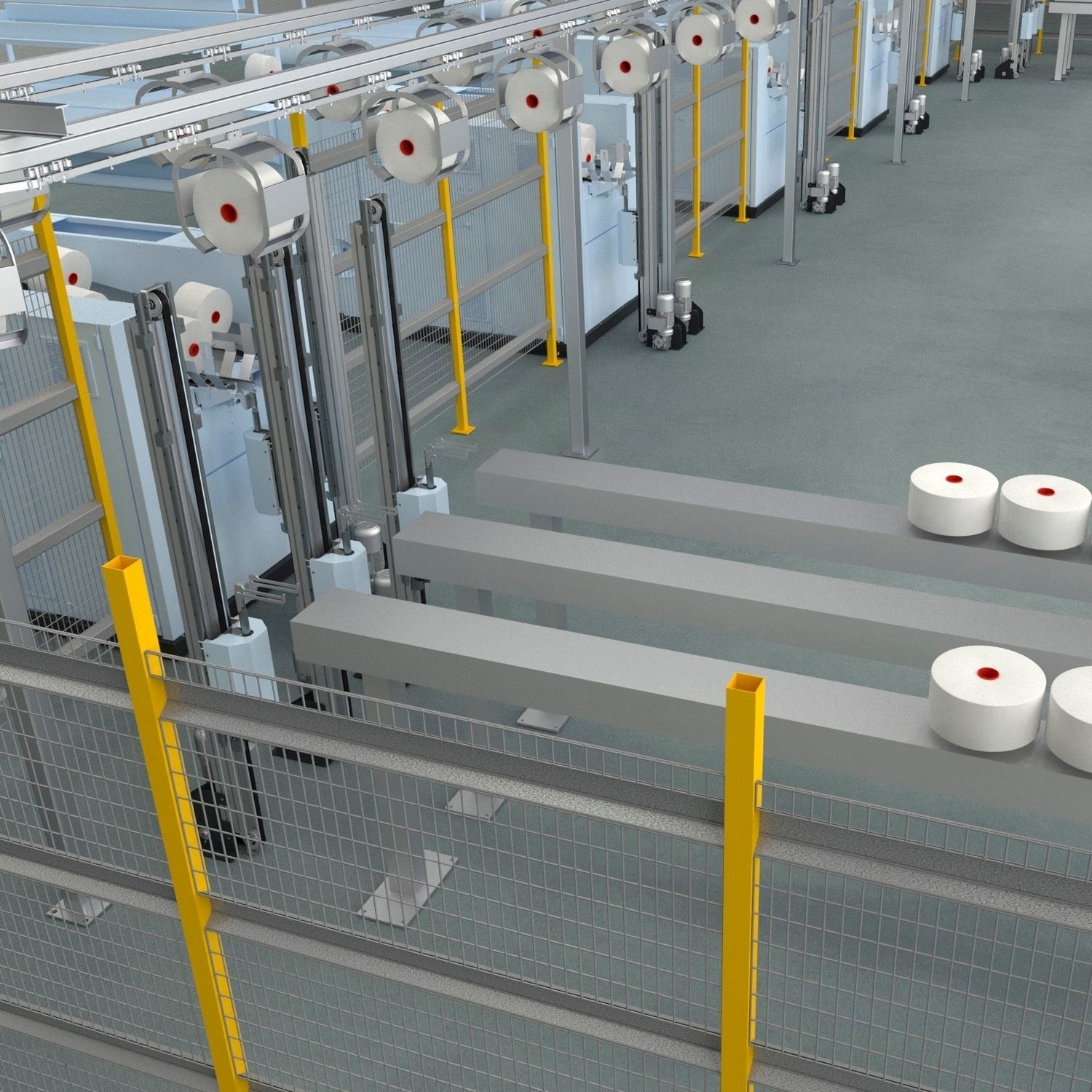 Fully-automatic lap transport system - SAURER SCHLAFHORST