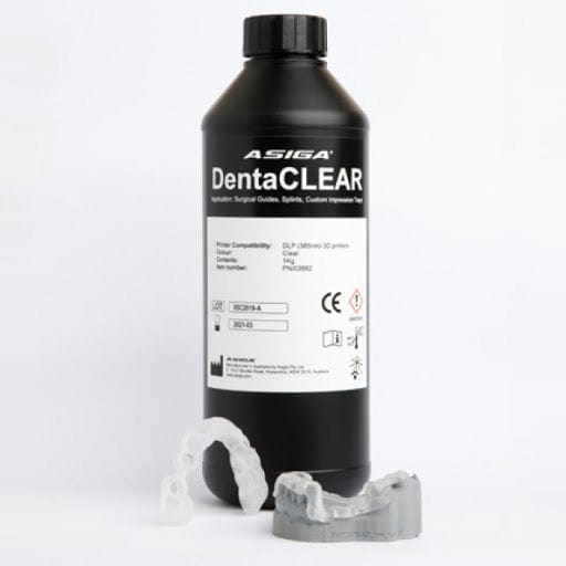 Polymer 3D printing resin - DentaCLEAR - ASIGA - dental