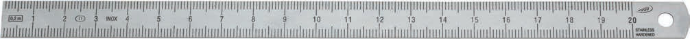 Stainless steel ruler - 0460 5 series - HELIOS-PREISSER - Flush ended ...