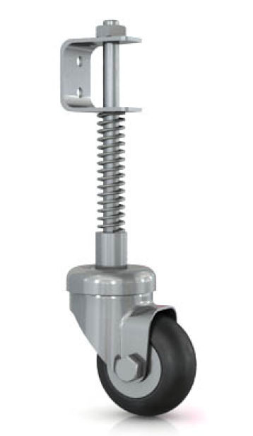 Swivel caster - QSL-22-XD - Darcor - rod / spring-loaded / steel