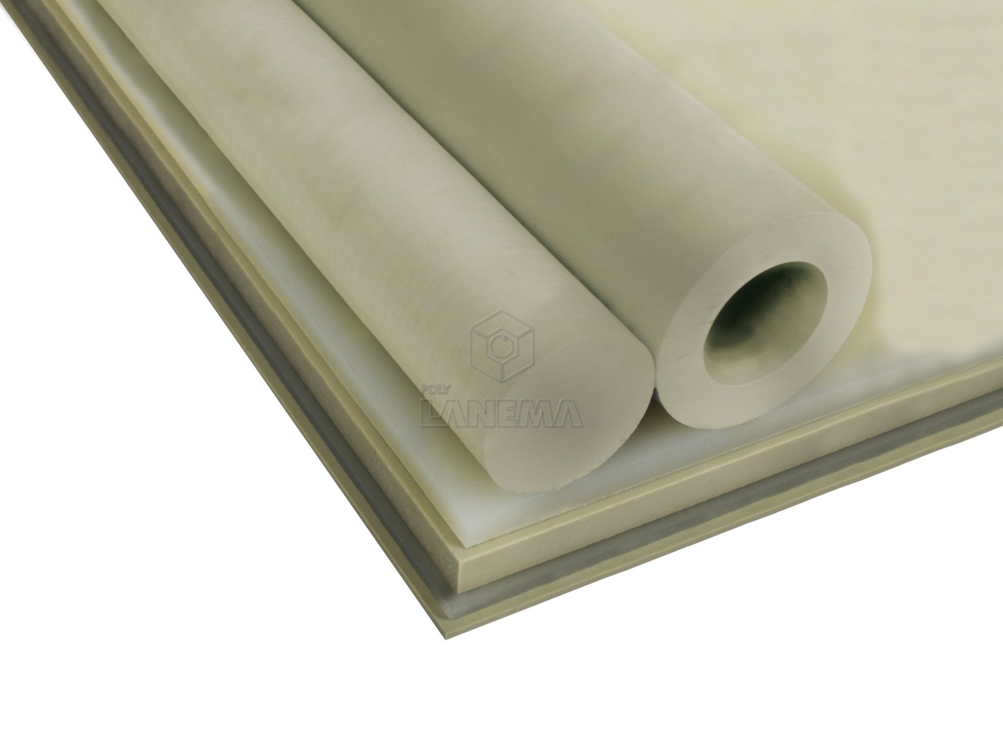 Polypropylene hollow rod - Polylanema, Lda. - solid rod / plate / sheet