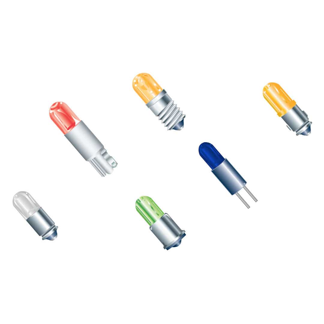 Colored LED - T-1 - Visual Communications Company - subminiature