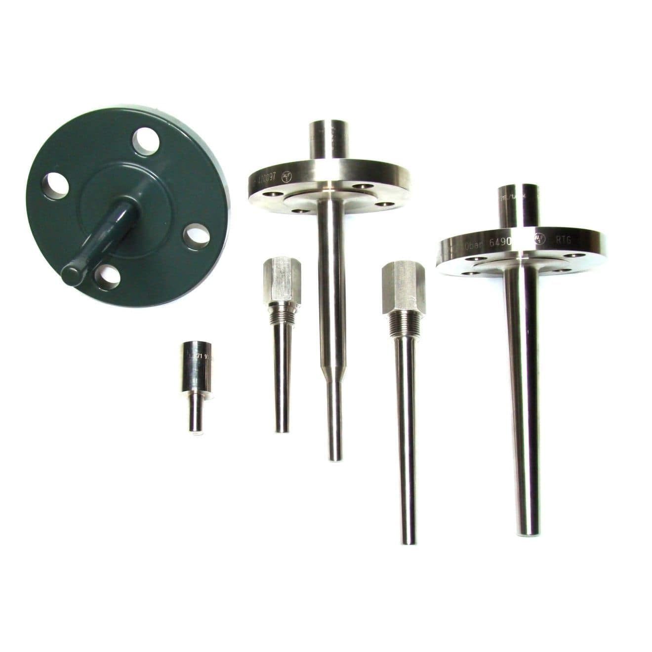 Flange thermowell - T-WELL - Alf-Sensor - fixed / stainless steel / for ...